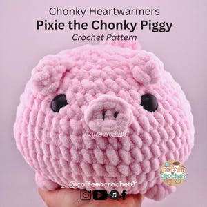 Chonky Pig Crochet Pattern Amigurumi Pig Pattern Farm Pattern Crochet ...