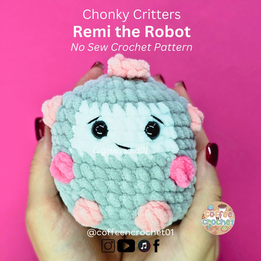 No Sew Robot Crochet Pattern Amigurumi Pattern Robot Space Pattern ...