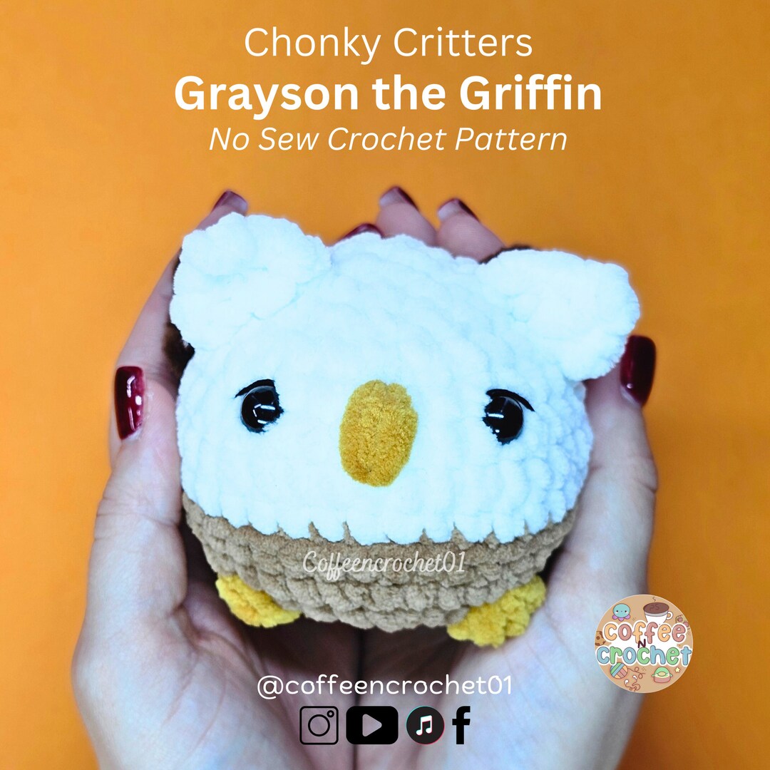 Griffin Crochet Pattern Amigurumi Pattern Crochet Beginner Tutorial ...