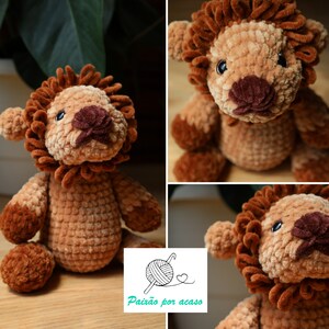 Leo the Lion Crochet Pattern Amigurumi Pattern Lion Pattern Zoo Crochet ...