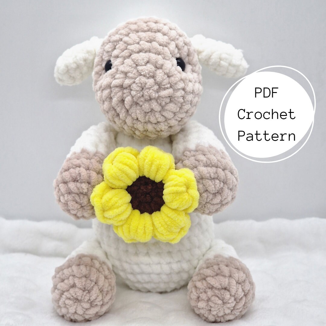 Lucie the Lamb Crochet Pattern: Amigurumi Sheep Tutorial (PDF Pattern ...