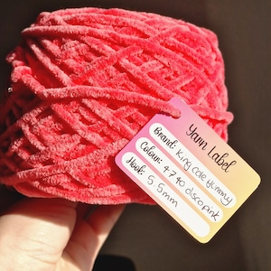 Yarn Labels, Yarn Tags, Yarn Organisation, Crochet Printable, Yarn ...