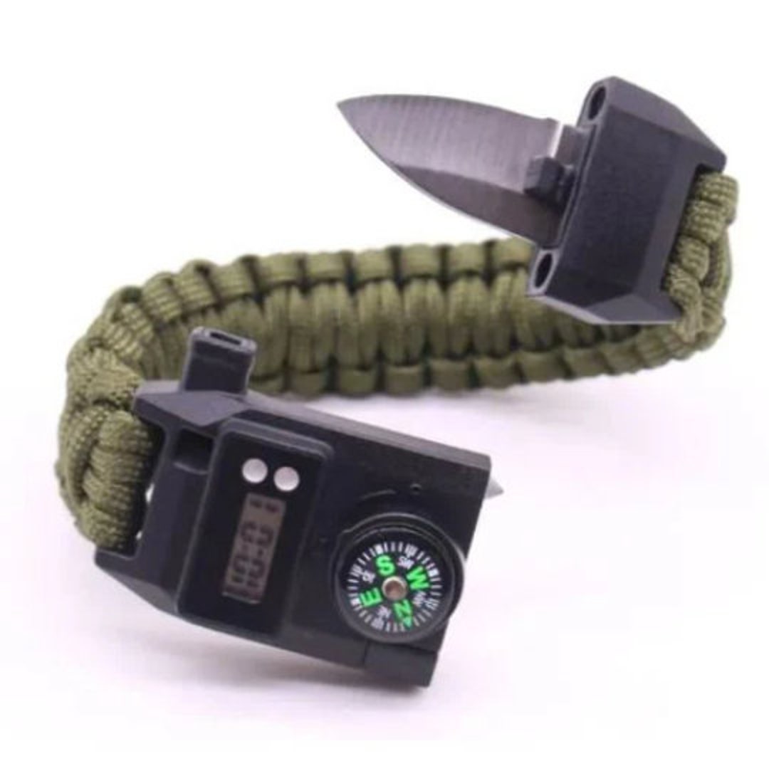 550 Paracord Bracelet Cutting Knife Adventure Camping Hiking Survival ...