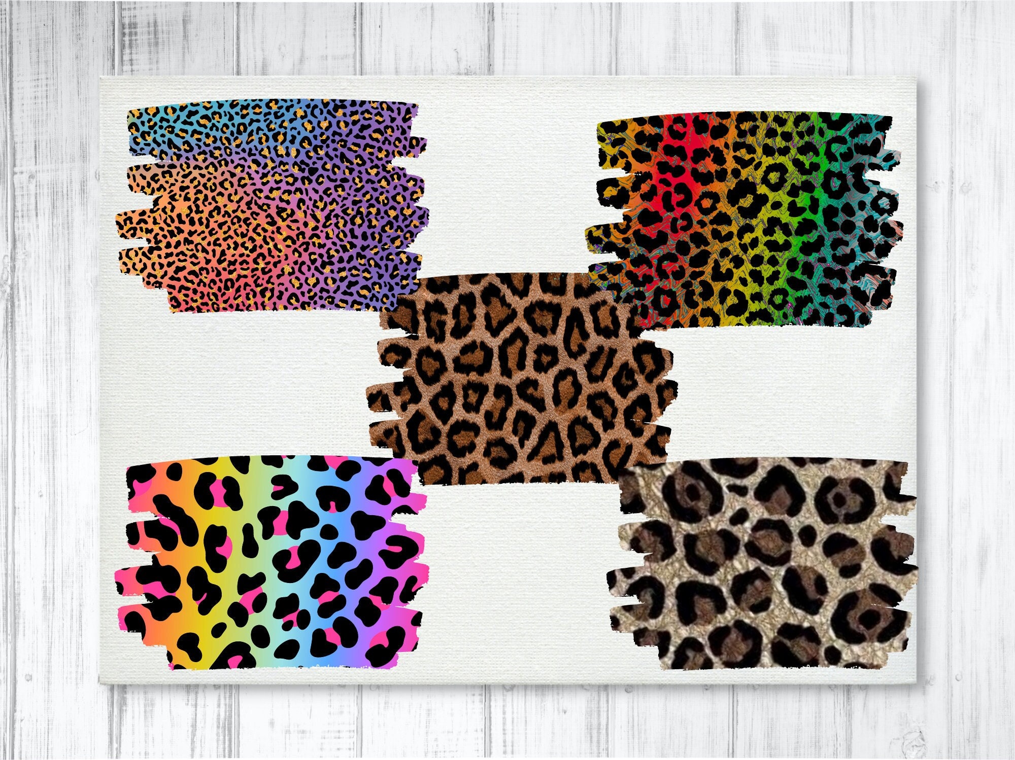 Leopard Png Cheetah Print Splat Background Bundle Sublimation - Etsy