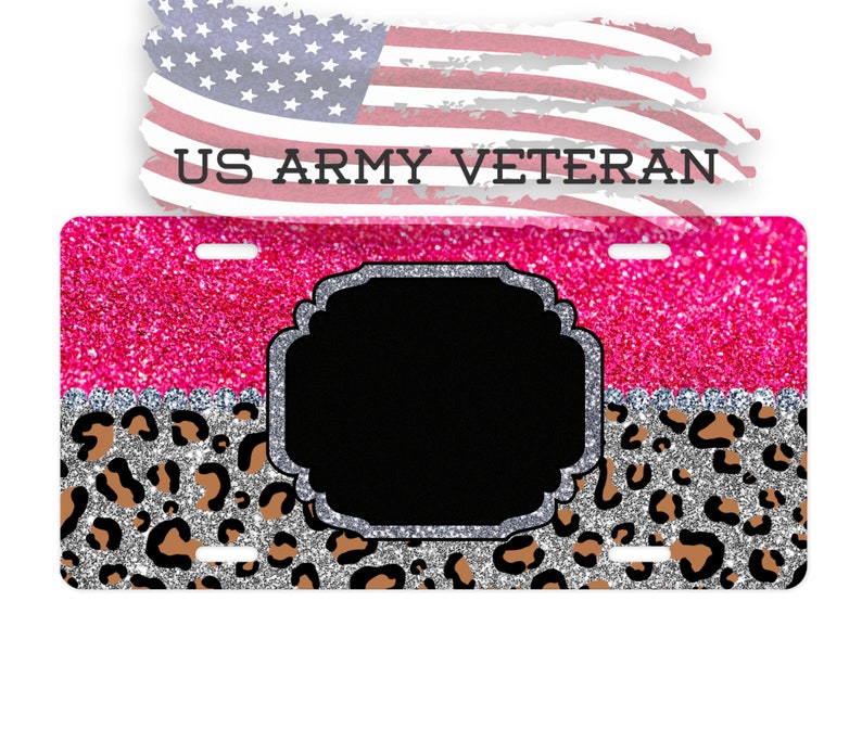 Sublimation License Plate Template Leopard Print Car Tag PNG - Etsy