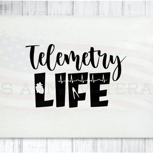 Telemetry Life SVG and PNG, Tele Monitor Tech SVG, Heart Rhythm ...
