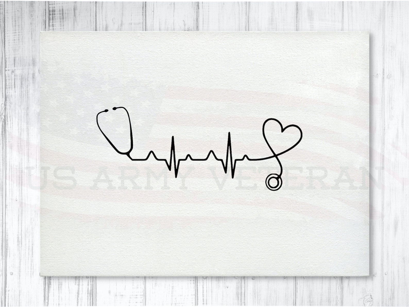 Stethoscope Heart Rhythm SVG, Medical Svg, Silhouette Svg, Cricut Svg ...