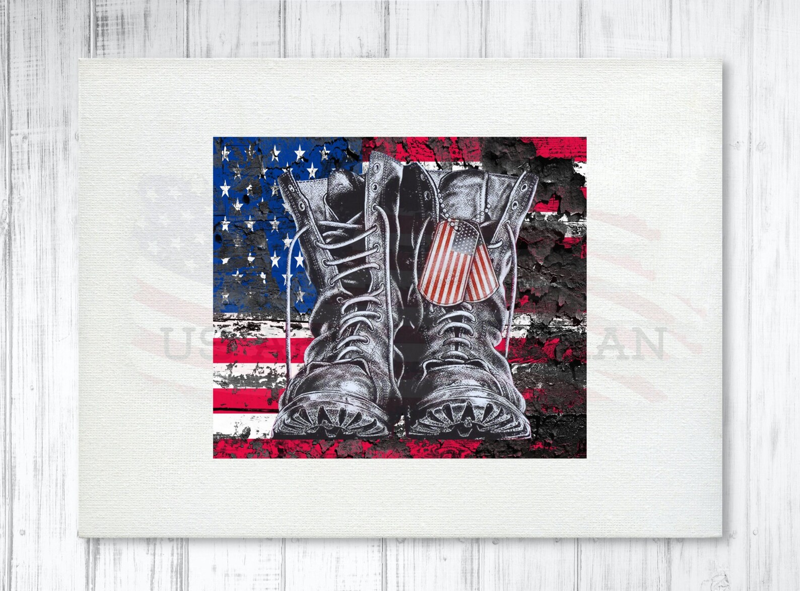 US Army Combat Boots United States Rustic Flag Tumbler Wrap 20 - Etsy