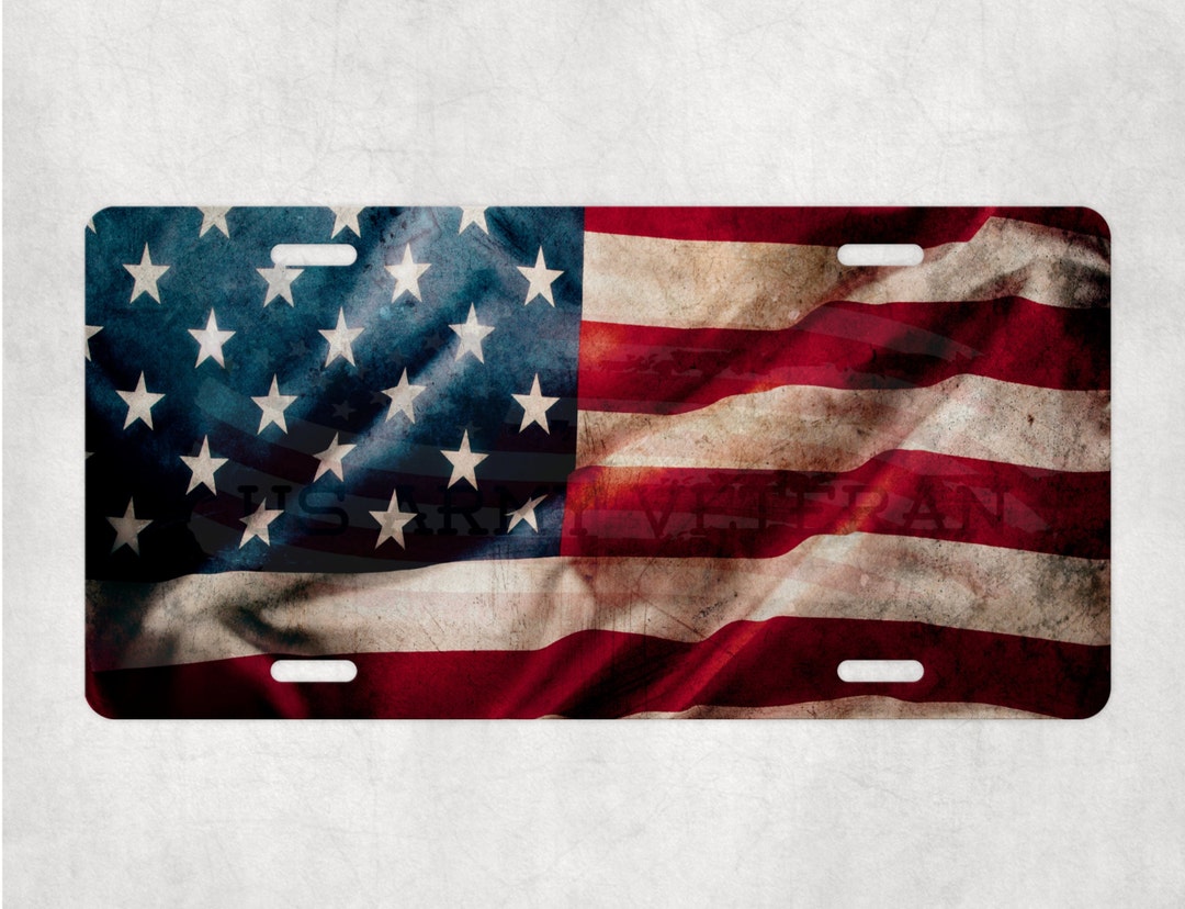 American Flag License Plate PNG, United States Flag PNG, Sublimation US ...