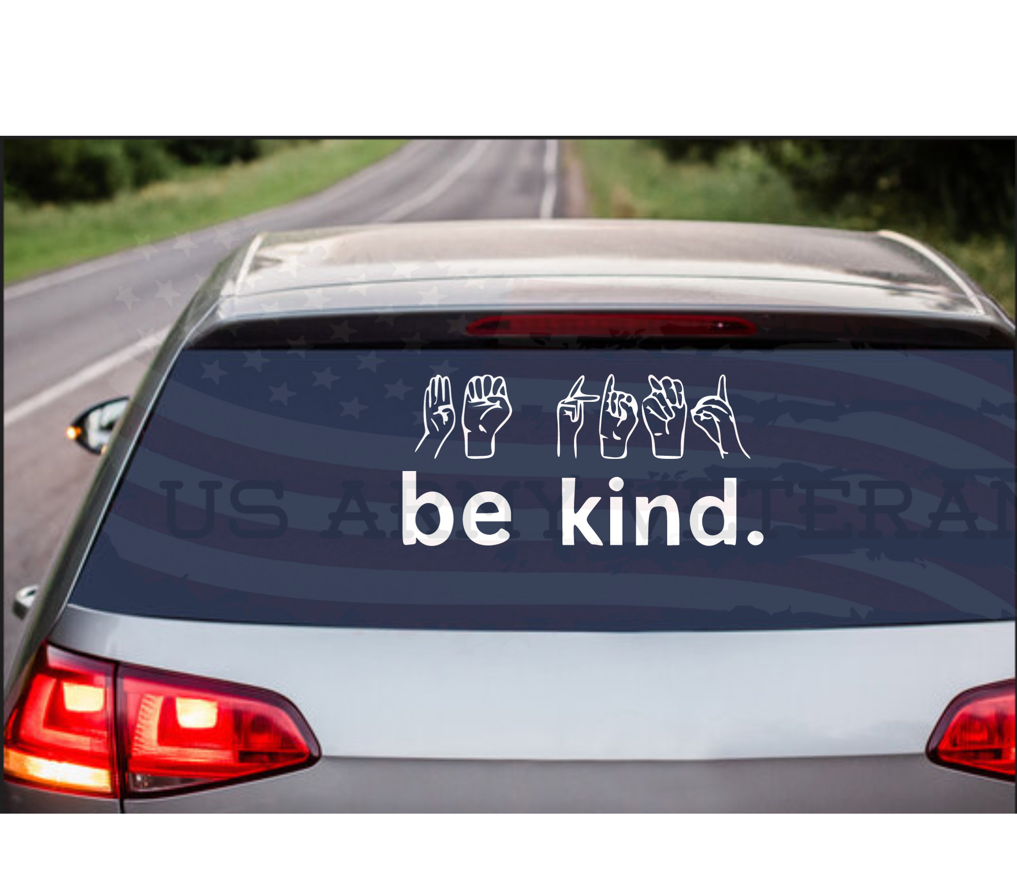 Be Kind Svg & Png Sign Language - Car Decal SVG - T Shirt PNG - Funny ...