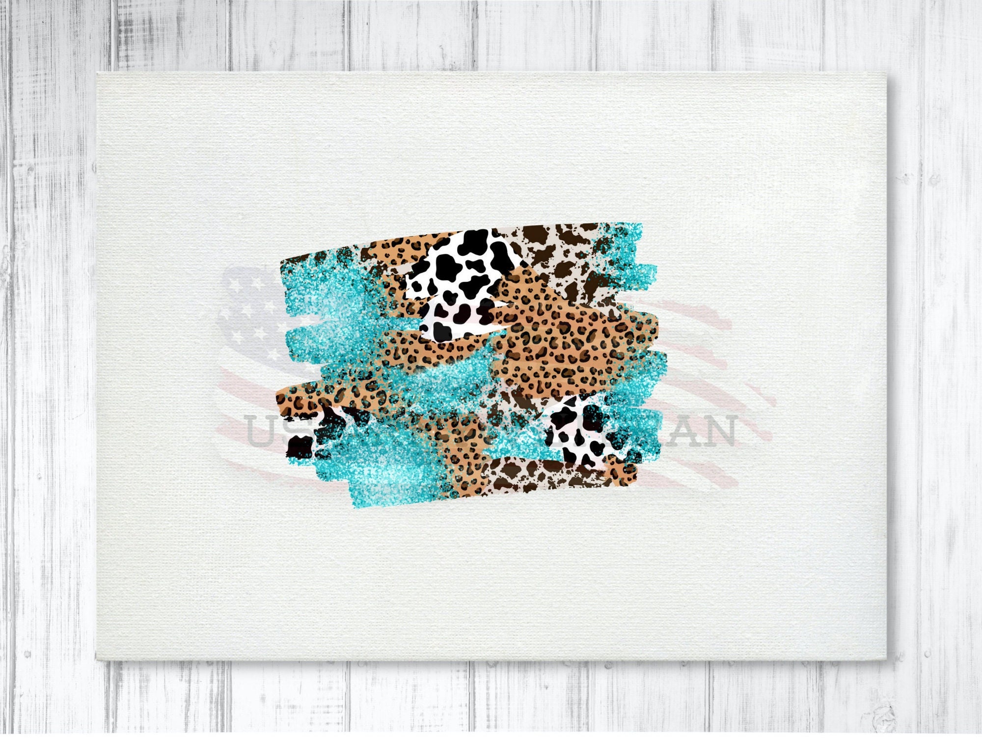 Cow Leopard Png Print Splat Background Sublimation Design PNG - Etsy
