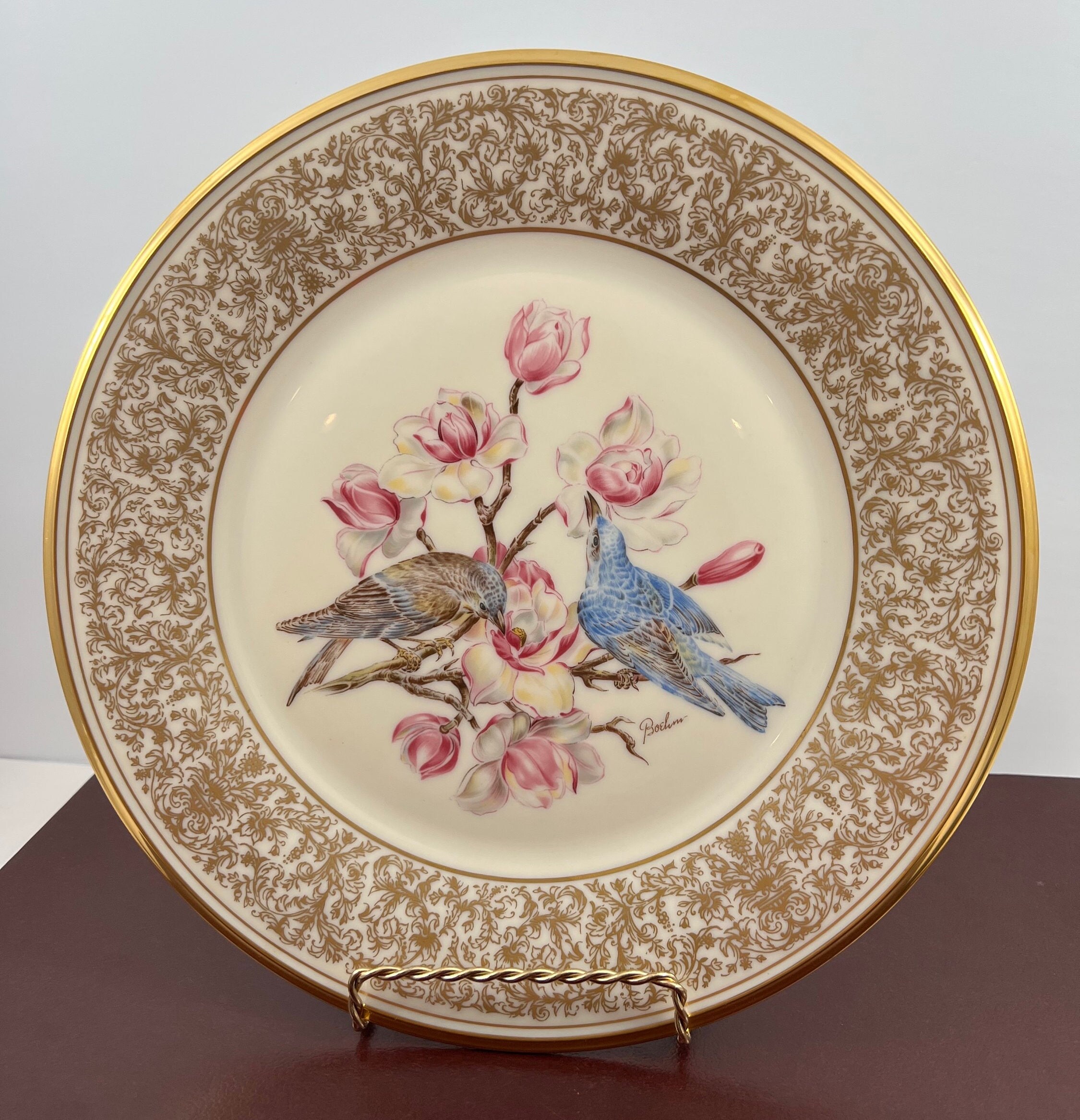 Lenox Bird Plate, Limited Edition, Boehm Birds, Decorative, 24k Gold ...