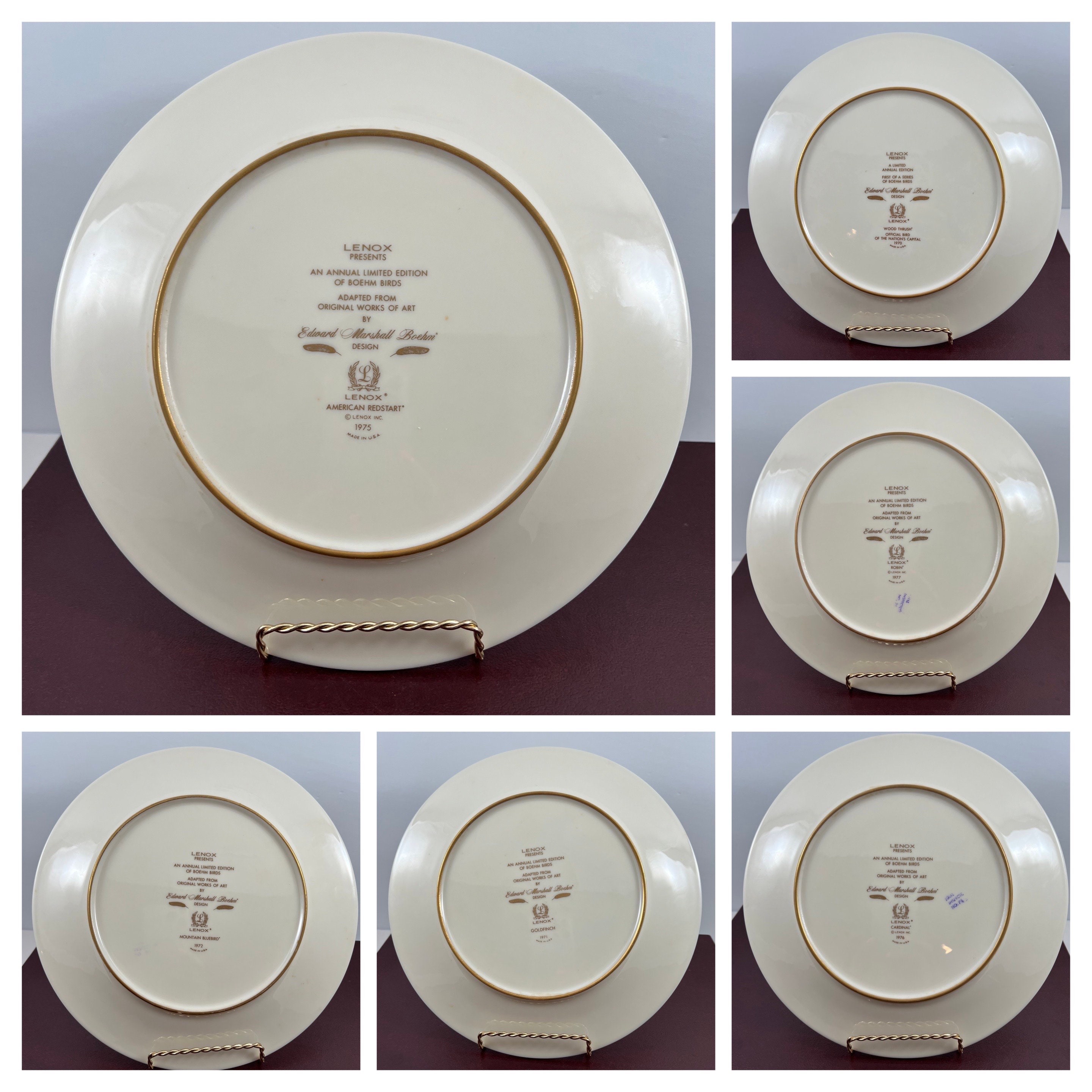 Lenox Bird Plate, Limited Edition, Boehm Birds, Decorative, 24k Gold ...