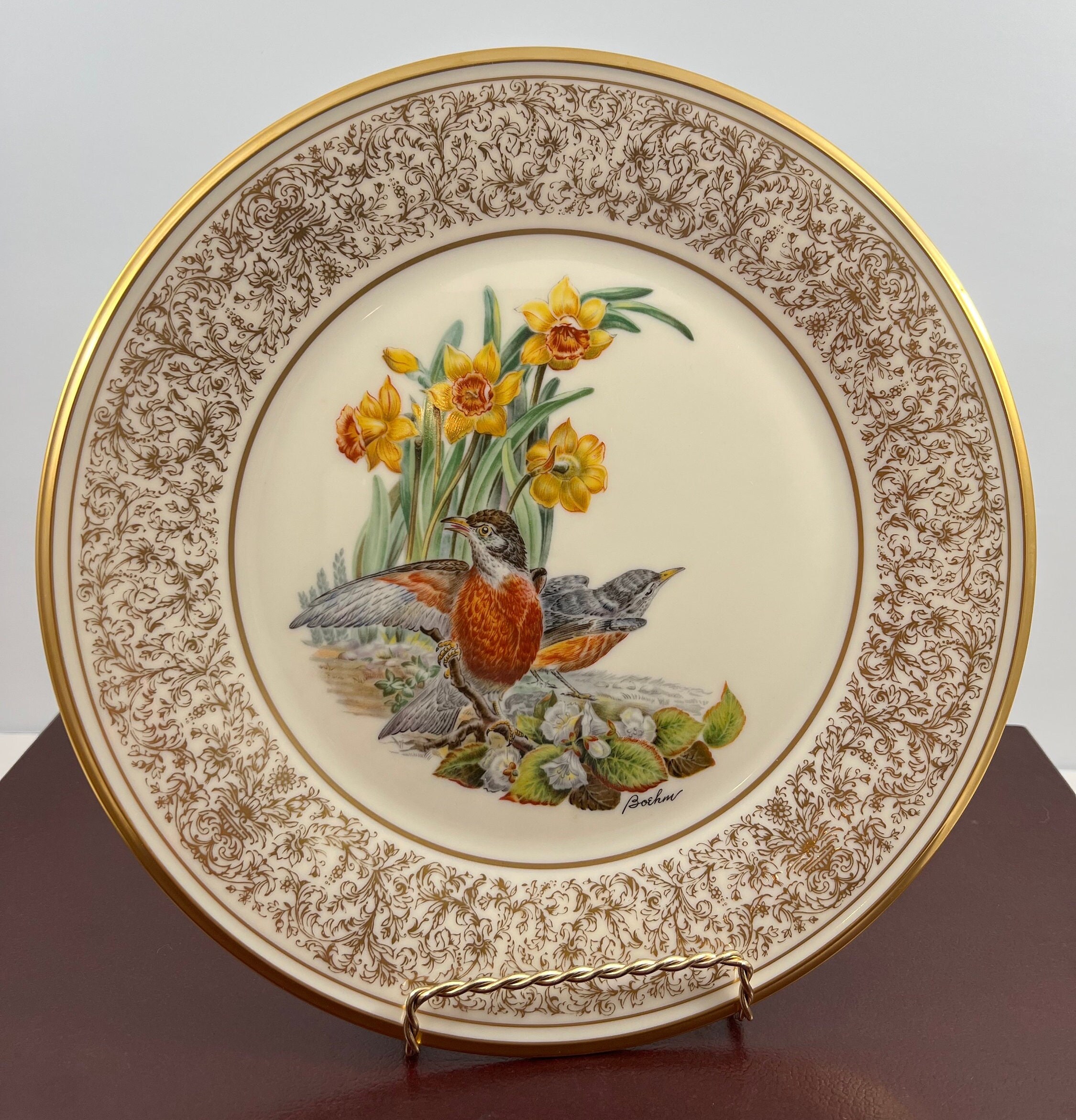 Lenox Bird Plate, Limited Edition, Boehm Birds, Decorative, 24k Gold ...