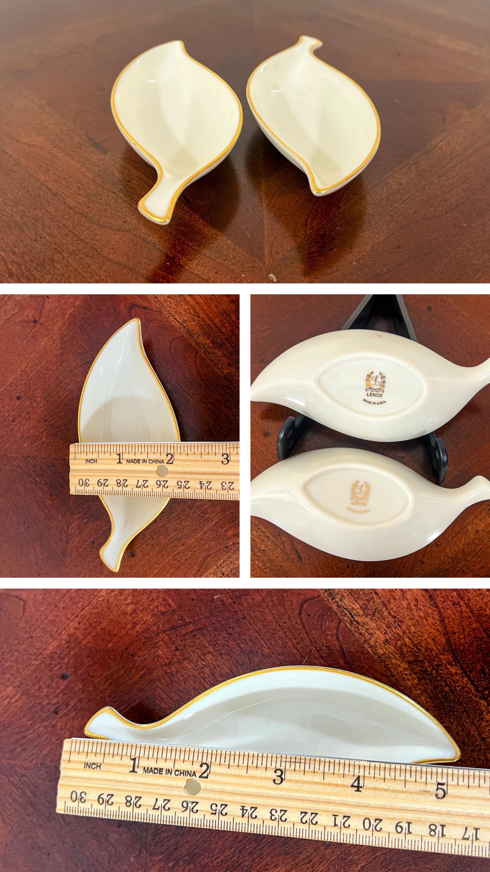 Vintage Lenox Collection: Leaf Dish, Embossed Tray, Swan Bowl - Etsy
