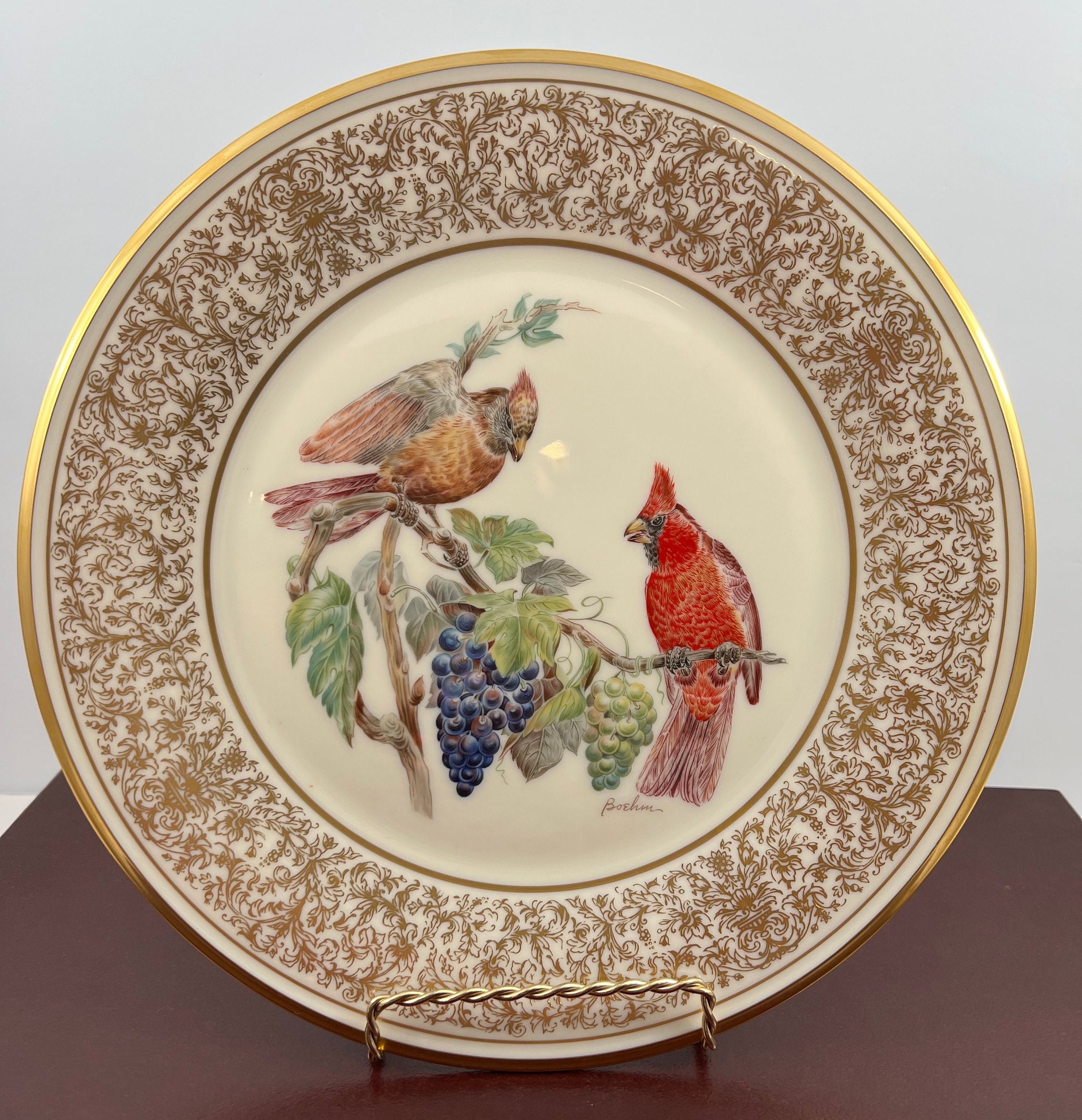 Lenox Bird Plate, Limited Edition, Boehm Birds, Decorative, 24k Gold ...