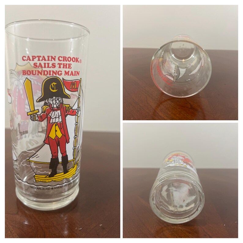 Mcdonald’s Collector Glasses: Hamburglar & Captain Crook, Fast Food ...