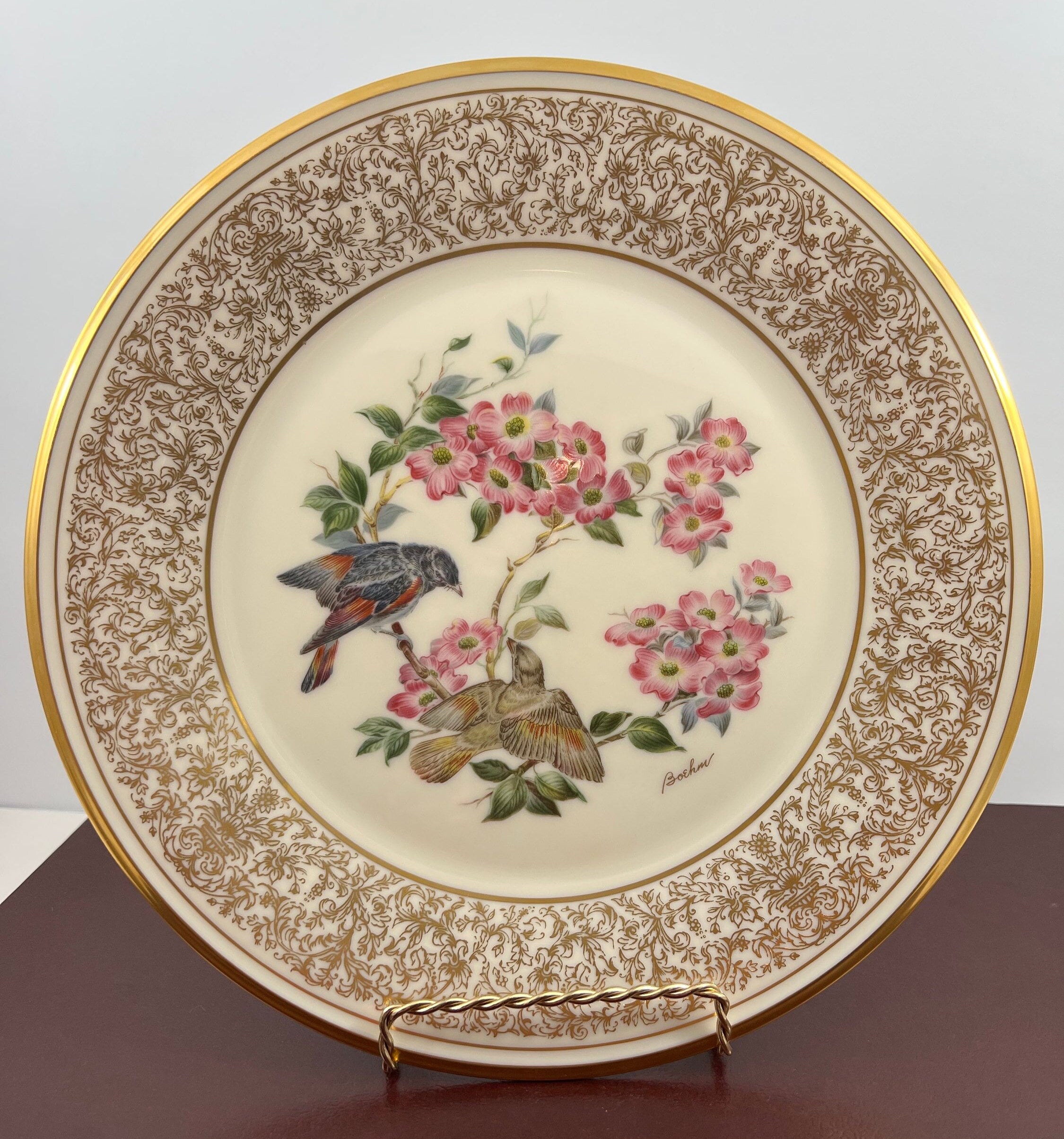 Lenox Bird Plate, Limited Edition, Boehm Birds, Decorative, 24k Gold ...