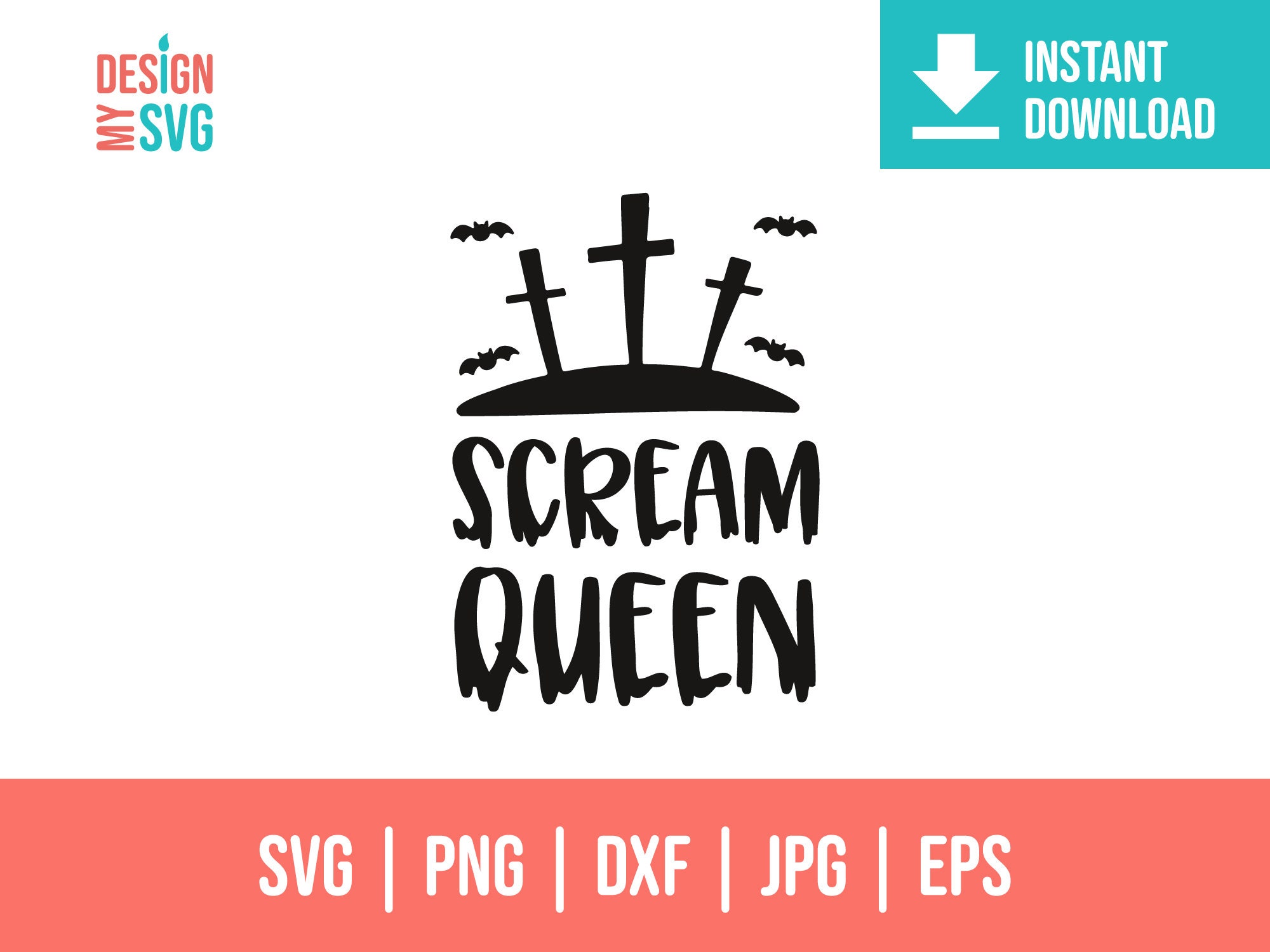 Scream Queen Svg | Funny Halloween Svg | Spooky Queen Svg | Halloween ...