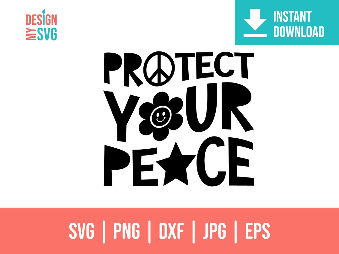 Protect Your Peace Svg | Wavy Letters Svg | Protect Your Peace | Svg ...