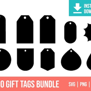 Gift Tag Bundle Svg | Christmas Gift Tags SVG PNG DXF | Files for ...