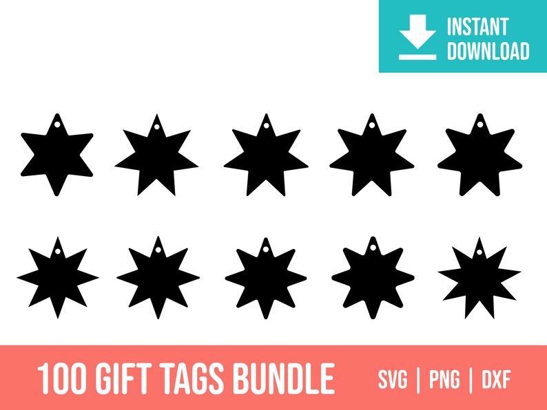 Gift Tag Bundle Svg | Christmas Gift Tags SVG PNG DXF | Files for ...