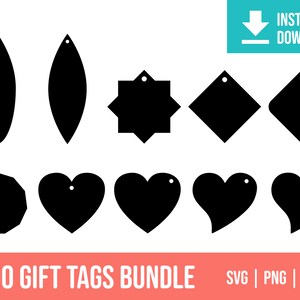 Gift Tag Bundle Svg | Christmas Gift Tags SVG PNG DXF | Files for ...