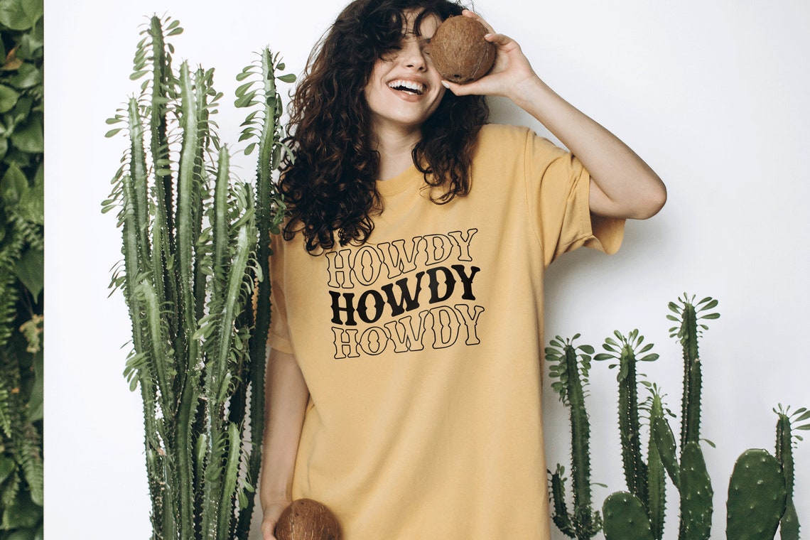 Howdy Svg Stacked Letters Svg Wavy Stacked Svg Wavy Letter Png Cowgirl ...