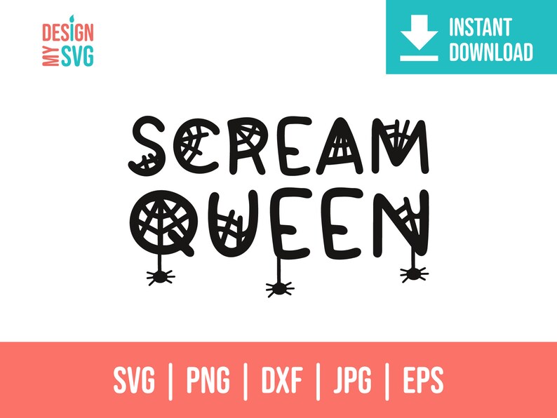 Scream Queen Svg | Funny Halloween Svg | Spooky Queen Svg | Halloween ...