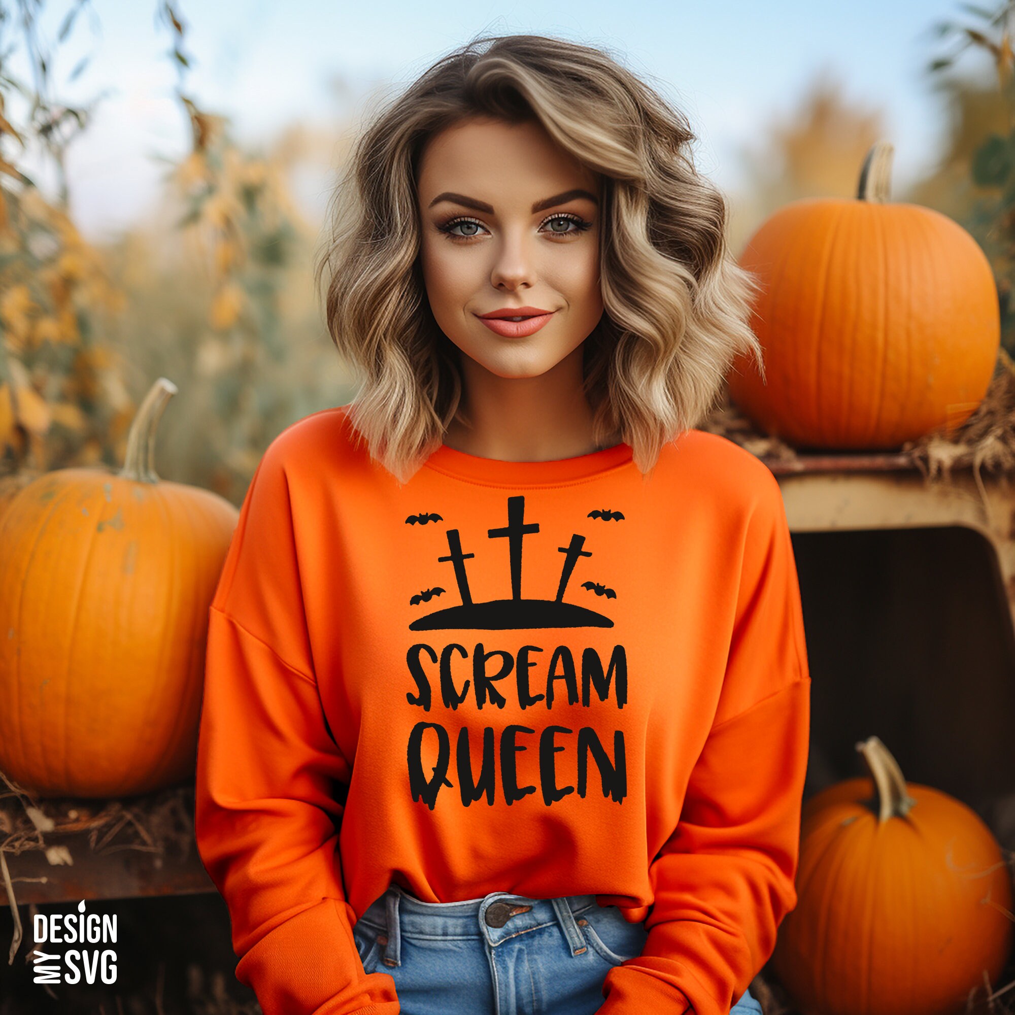 Scream Queen Svg | Funny Halloween Svg | Spooky Queen Svg | Halloween ...