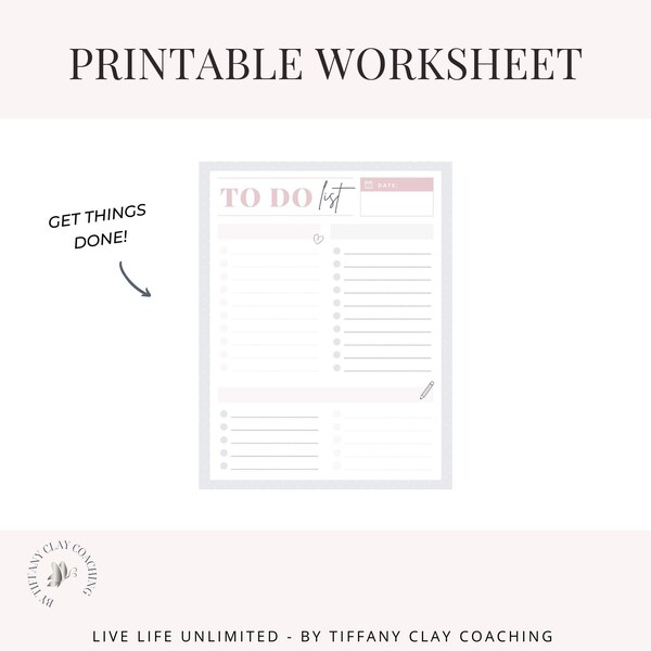 Daily Task Worksheet - Etsy