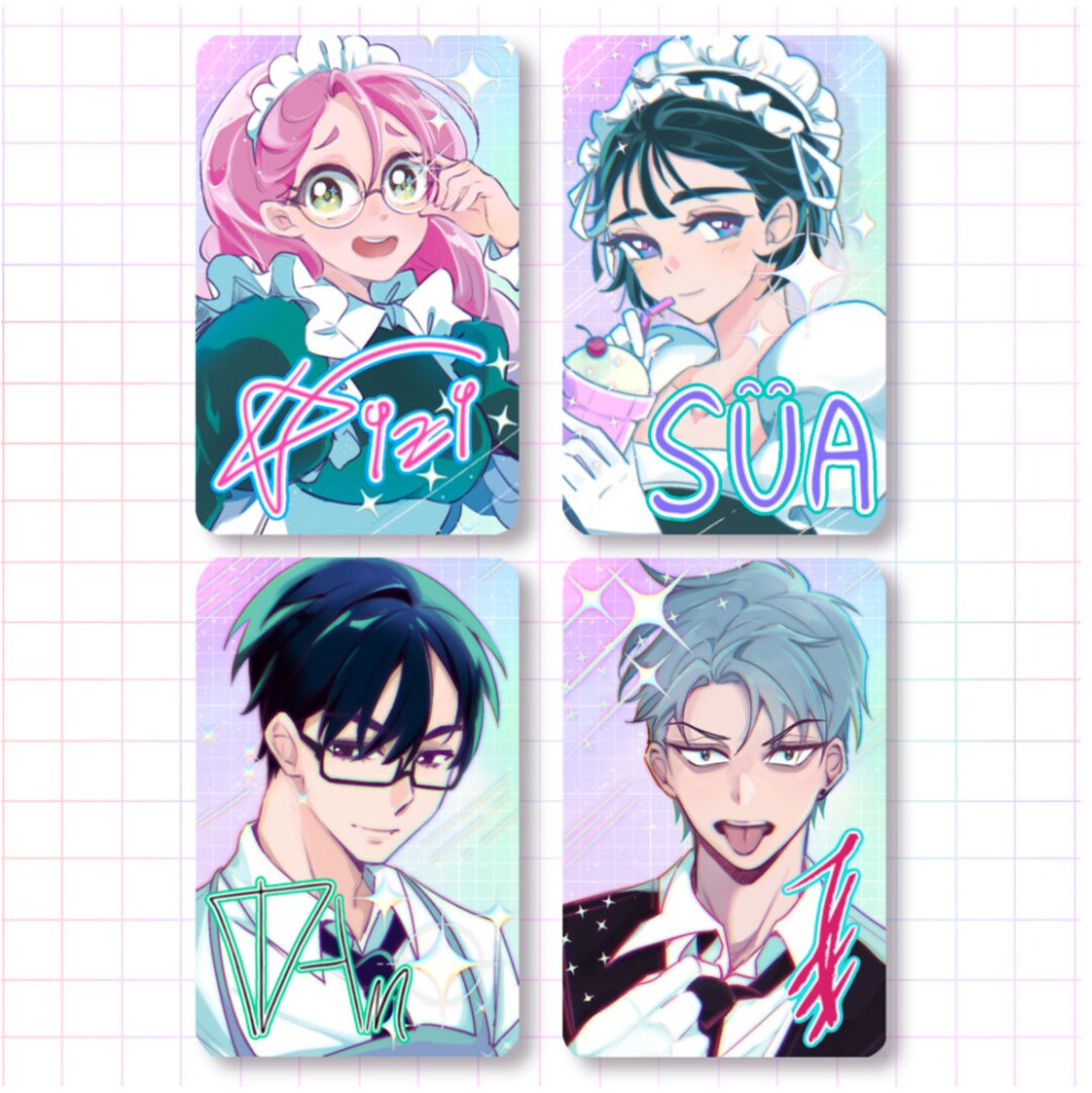 Alien Stage Holographic Cafe Themed Photocards - Etsy