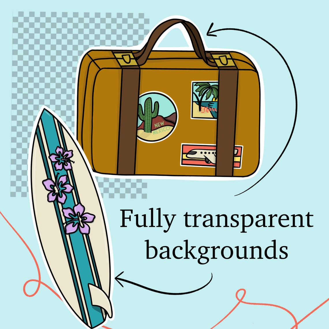 Summer Fun Clip Art Set/ Summer PNG Files - Etsy