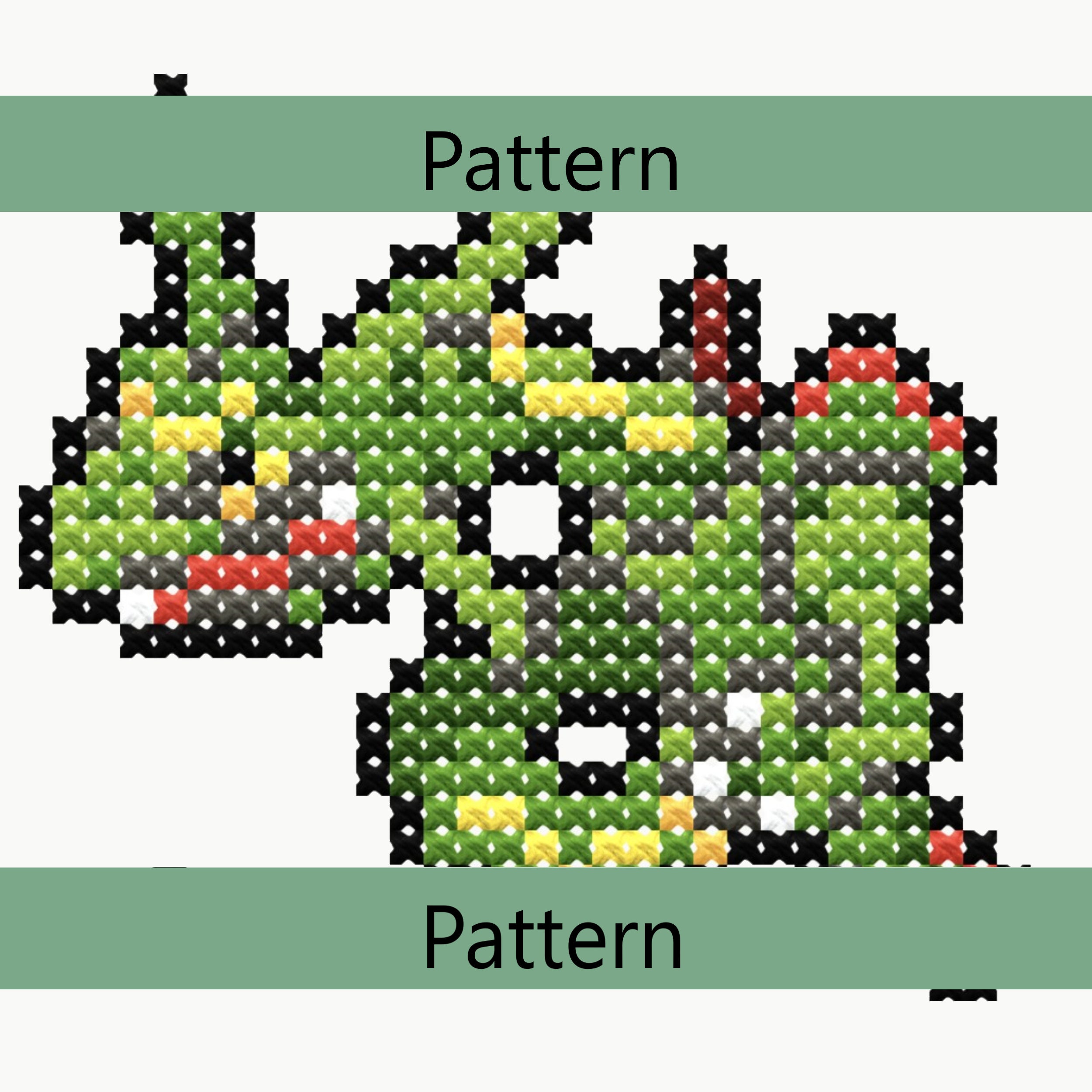 Rayquaza Icon Cross-stitch Pattern - Etsy