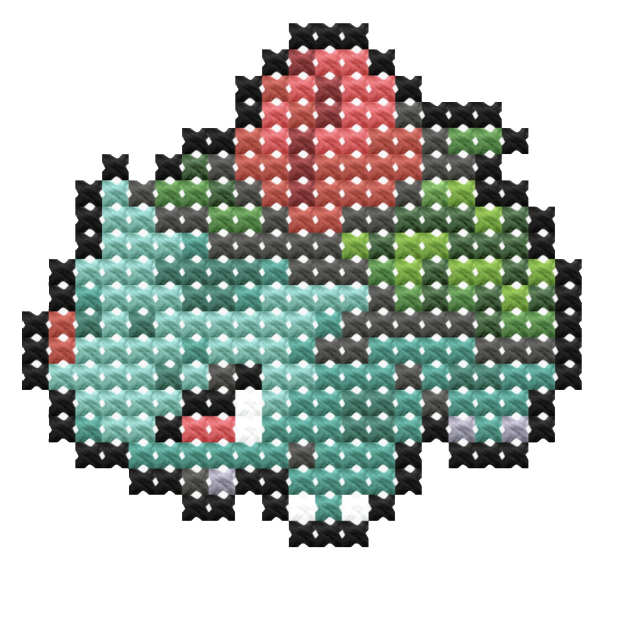 Ivysaur Icon Cross-stitch Pattern - Etsy