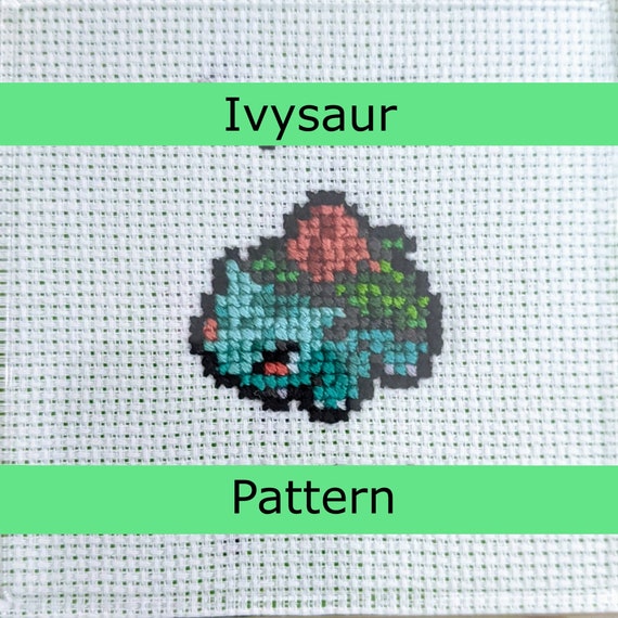 Ivysaur Icon Cross-stitch Pattern - Etsy