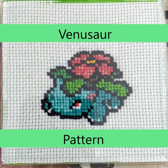 Venusaur Icon Cross-stitch Pattern - Etsy