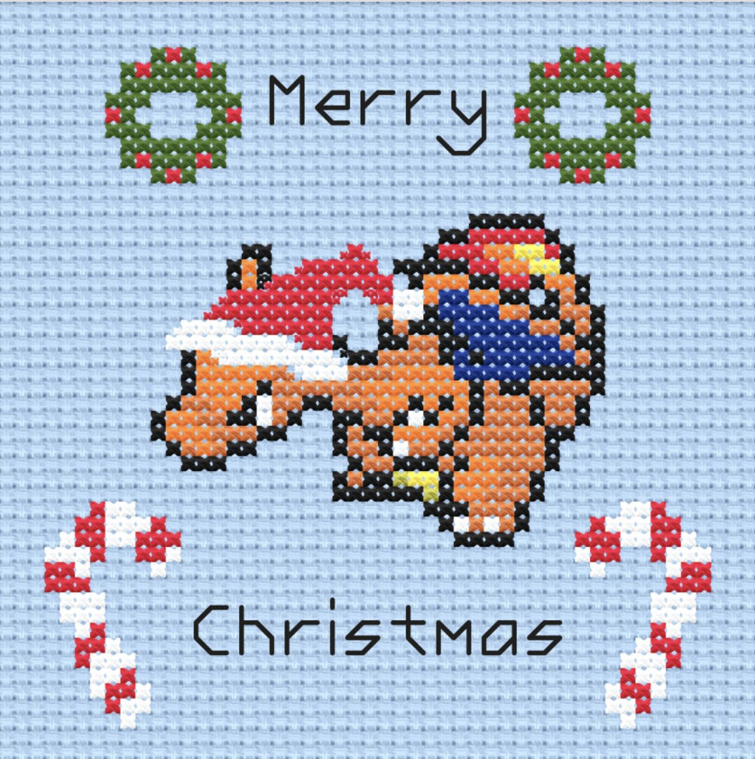 Christmas Charizard Icon Cross-stitch Pattern - Etsy
