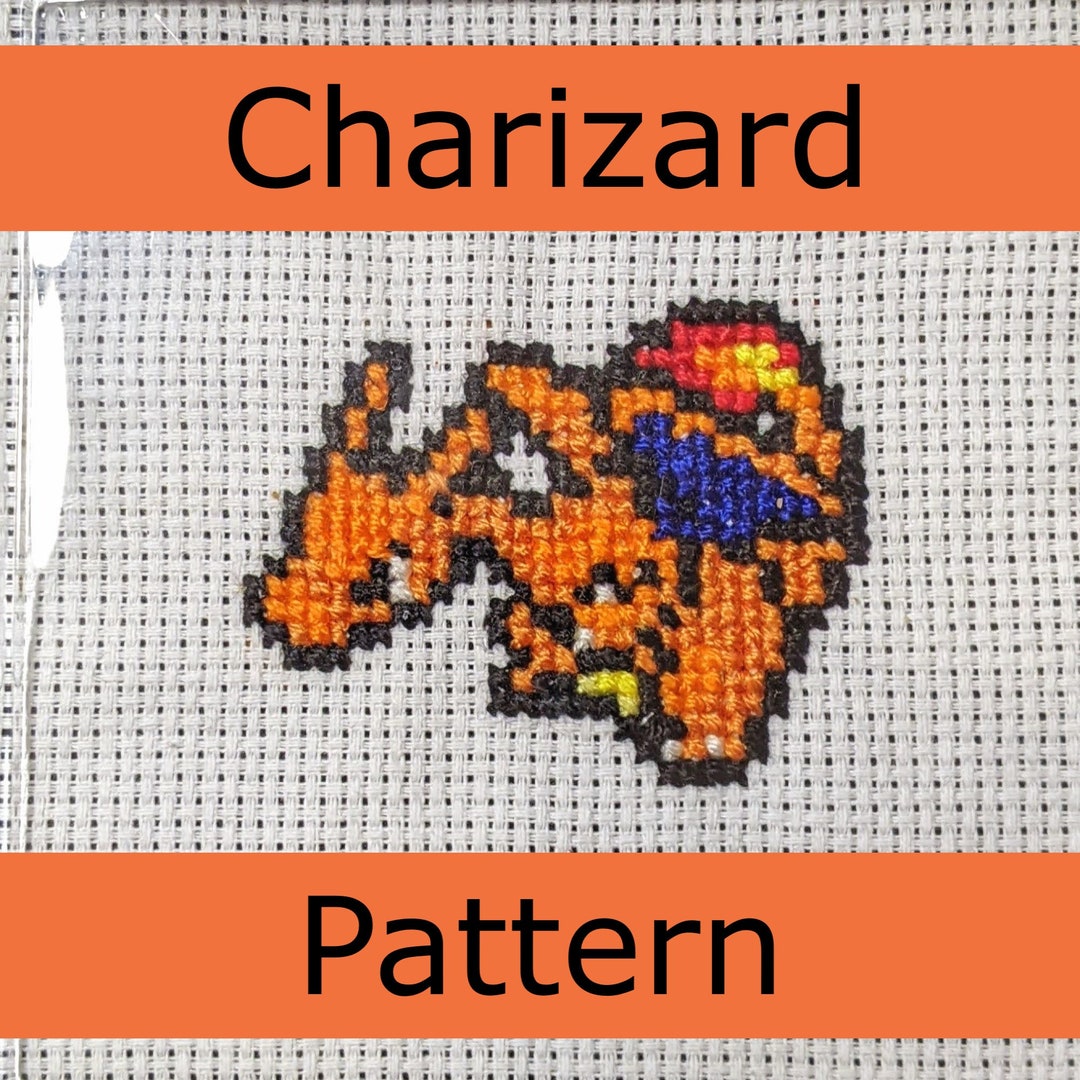 Charizard Icon Cross-stitch Pattern - Etsy