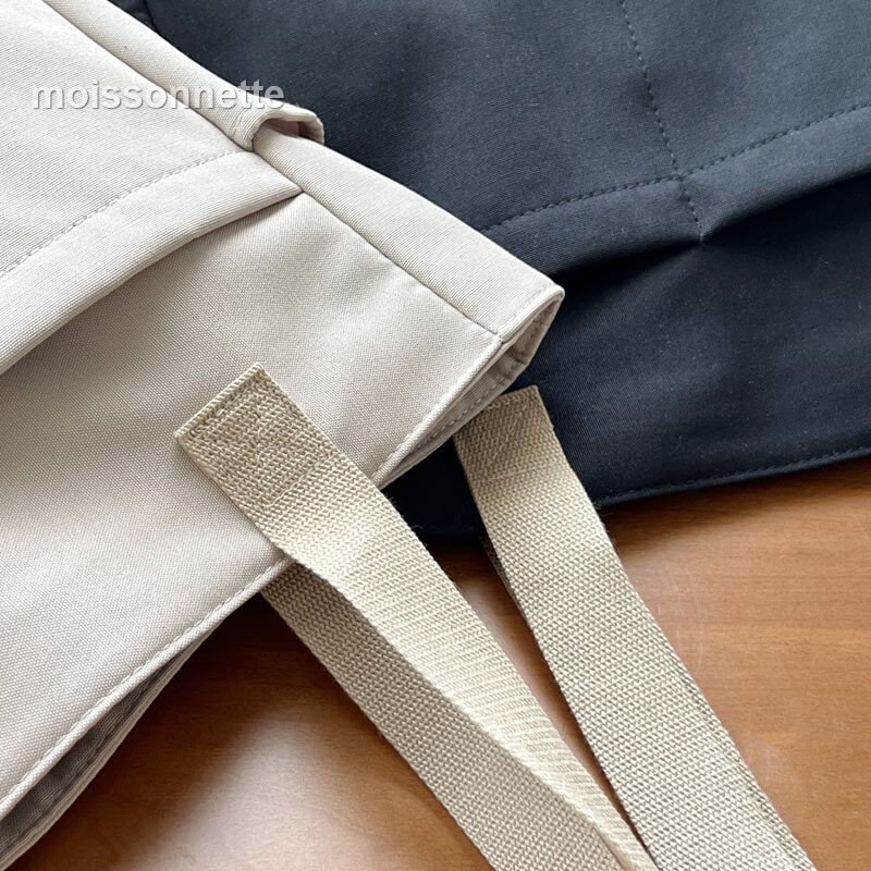 Japanese Zipper Commuter Bag Thickened Canvas Tote Bag - Etsy