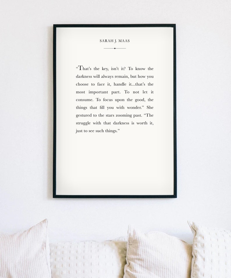 Darkness A Court of Silver Flames Nesta Amren Quote ACOTAR - Etsy