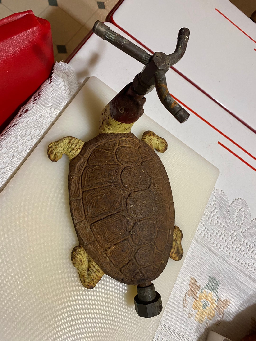Vintage Cast Iron Turtle Sprinkler - Etsy