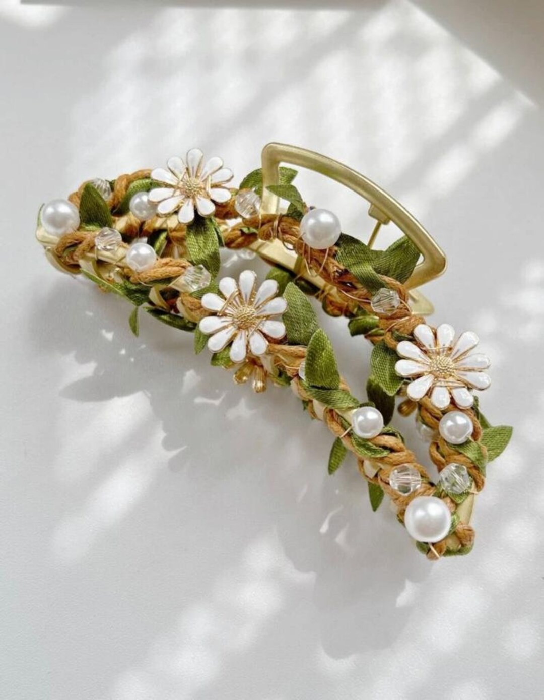 Flower Design Hair Claw Clip - Etsy