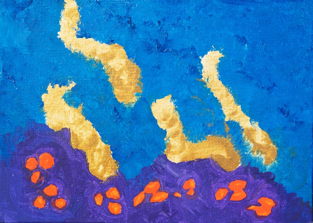 Spirit Art: Marks, Acrylic on Canvas Panel - Etsy