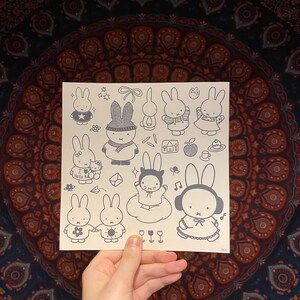 Miffy Flash Sheet Print - Etsy