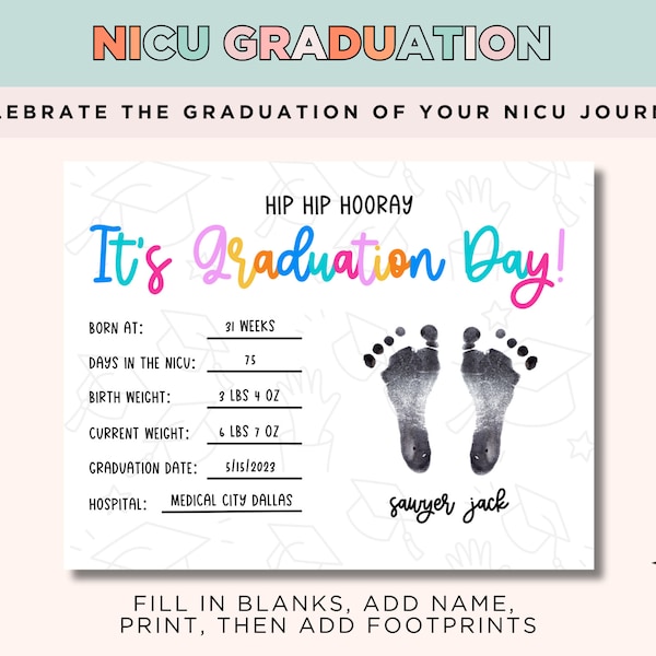 Nicu Graduation Certificate - Etsy