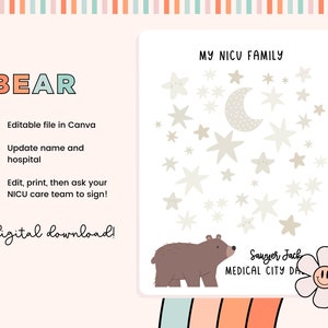My NICU Family Printable, Nicu Family Poster, My Nicu Family Photo Prop ...
