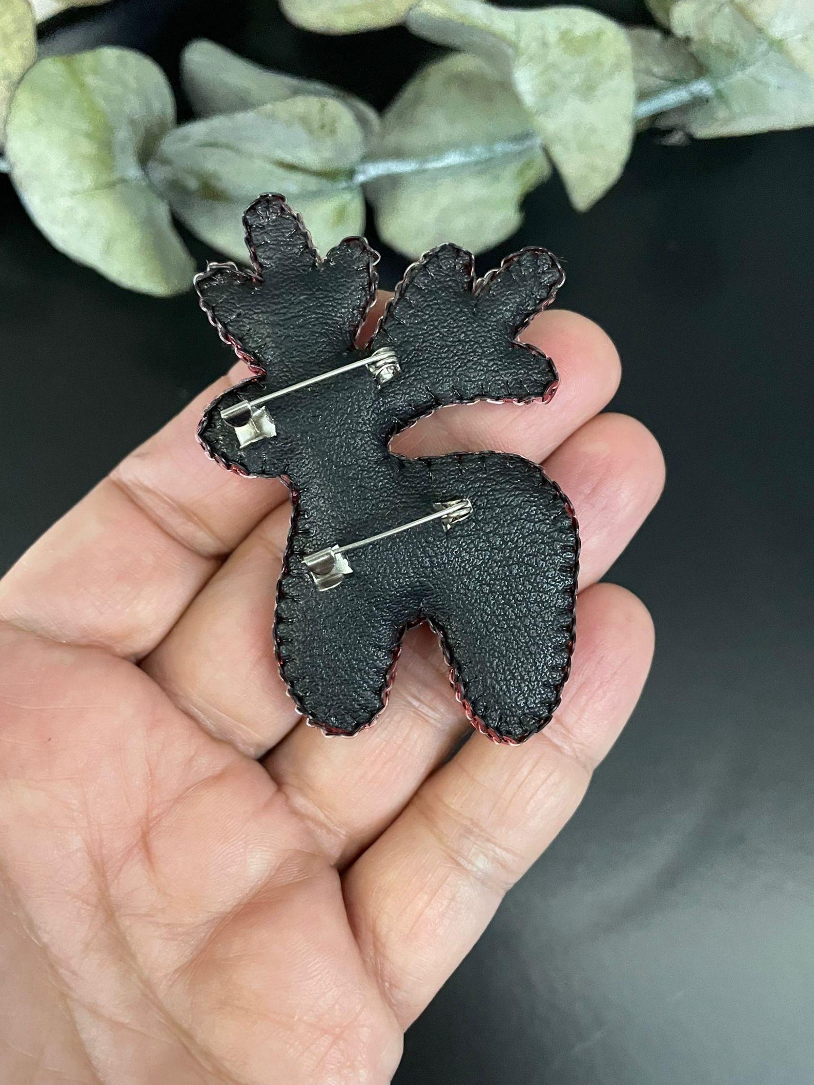 Handmade Reindeer Brooch, Exclusive Pin, Sweet Reindeer, for Christmas ...