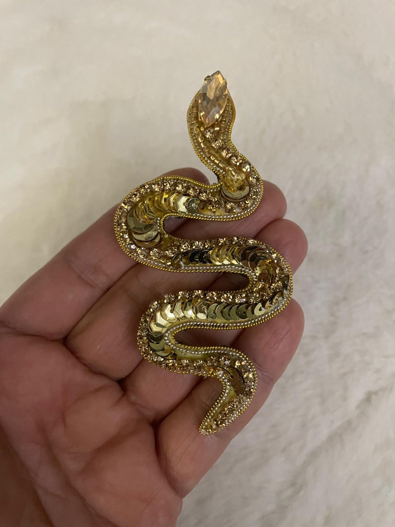Snake Brooch, Pin for Unique Style, Timeless Fashion, Sparkling Snake ...