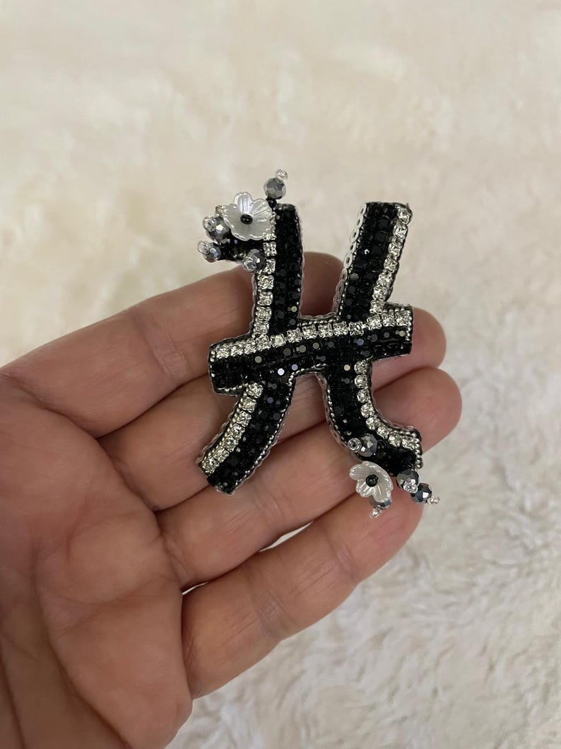 Handmade Letter Brooch, Custom Pin With Your Initial, Chic and Simple ...